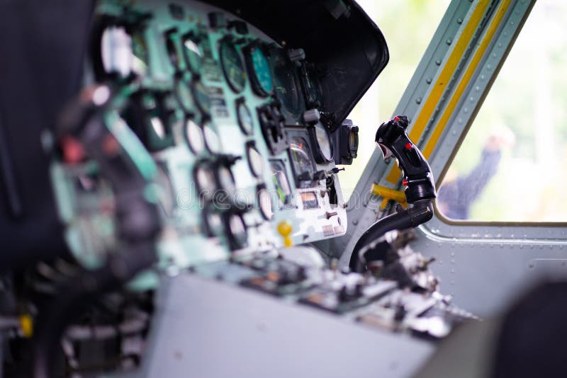Longitudinal View of the Control Panel in the Electronics Lab Stock ...