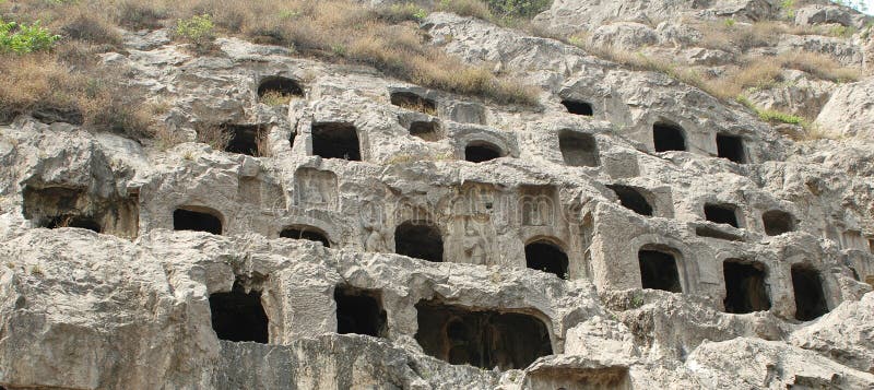 Longmen grotto stock photo. Image of buddha, ancient, ruins - 7204462