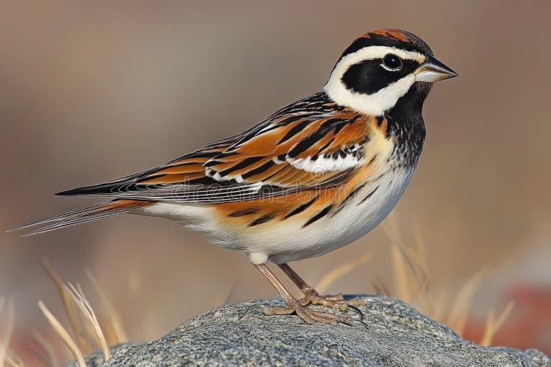 Longspur Bird Field Detailed Natural Wildlife Theme Stock Photos - Free & Royalty-Free Stock ...