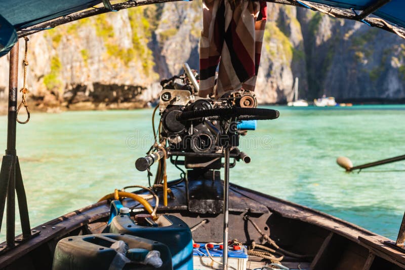 Longtail Boat Diesel Engine Stock Image - Image of mechanism, longtail ...