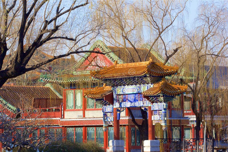 Longtan Lake park, Beijing stock photo. Image of autumn - 175981036