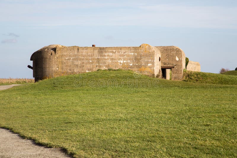 Longues sur Mer battery stock photo. Image of headstone - 103431766