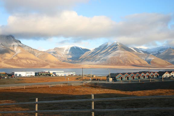 Longyear City on Svalbard, No Stock Image - Image of hiking, autumn ...