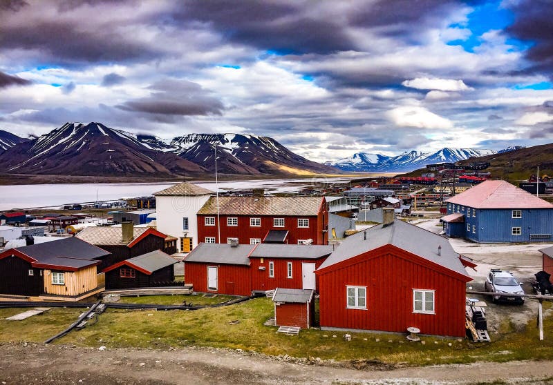 Longyearbyen stock image. Image of capital, travel, view - 150601405