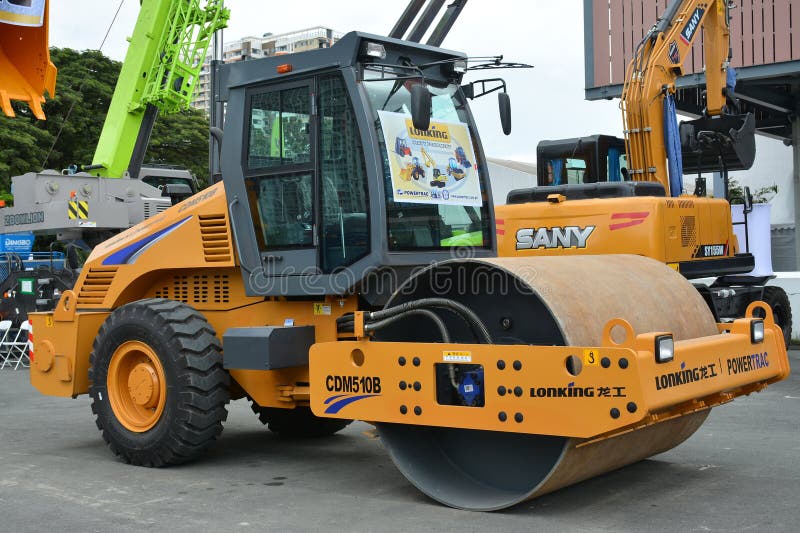 Lonking Cdm510b Roller at Philconstruct in Pasay, Philippines Editorial ...