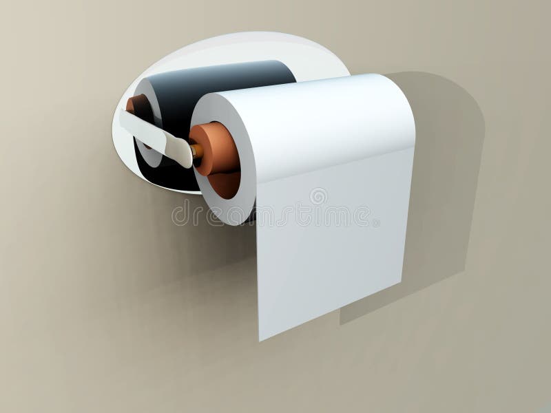Loo Roll 8 stock image. Image of cylinder, cleanness, bathroom - 1943953