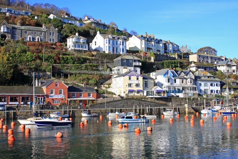 Looe, Cornwall stock image. Image of looe, boats, yacht - 39339445