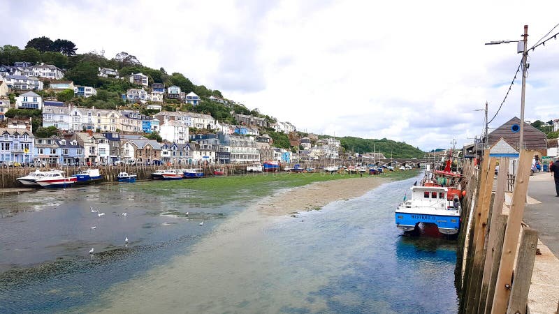 Looe Fishing Port , Cornwall Uk Stock Photo - Image of looe, snorkling ...