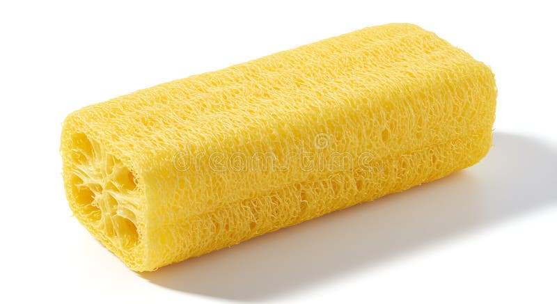 Loofah with a Shadow on Lower Edge, Bright Light AI Stock Illustration ...