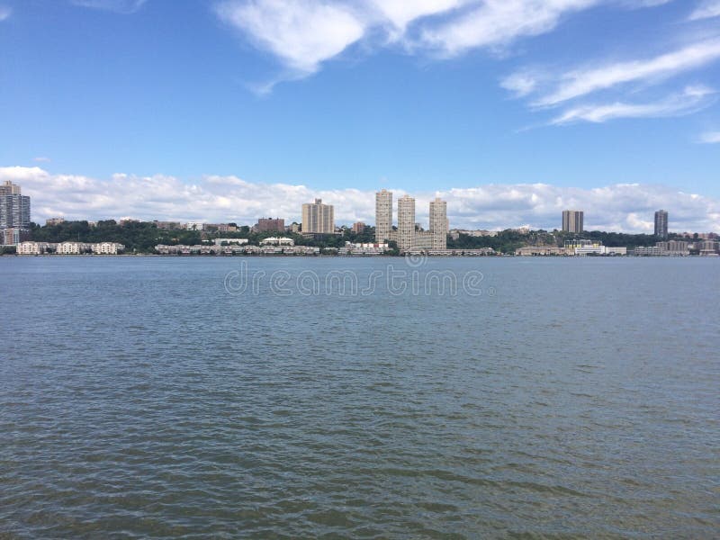A Look Across the Dam with the Trees Turning Stock Image - Image of ...