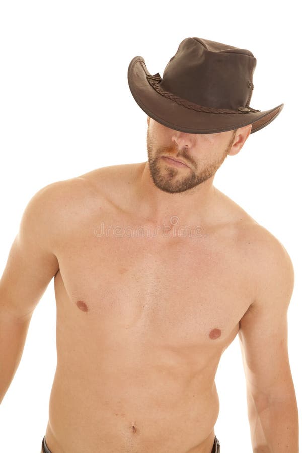 Look away hat bare chest stock image. Image of healthy - 28097731