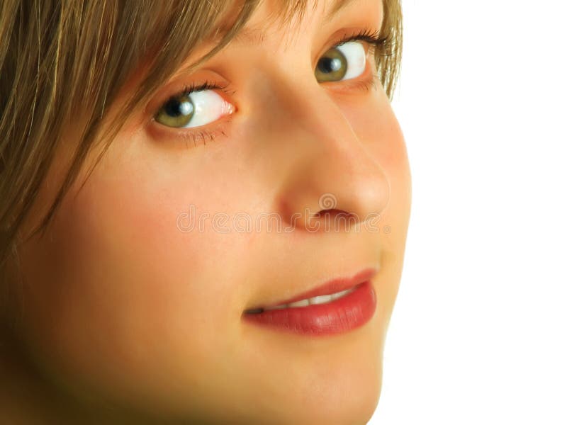 Look back stock image. Image of hair, smile, good, model - 4835581