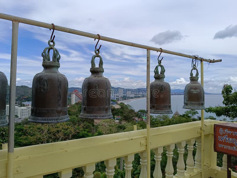 Look through the Bell Will See Sky and Beach Stock Image - Image of ...