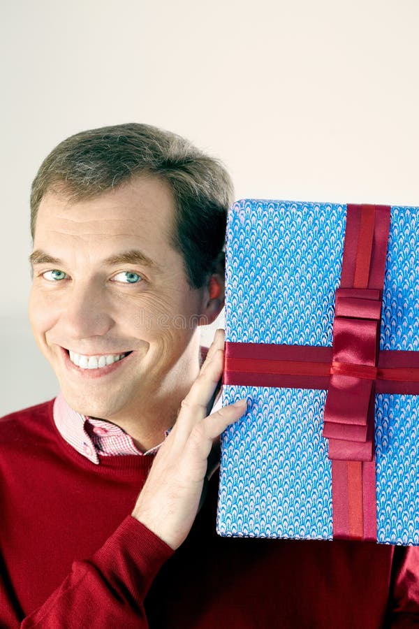 Look at this box! stock photo. Image of anticipation - 78186280