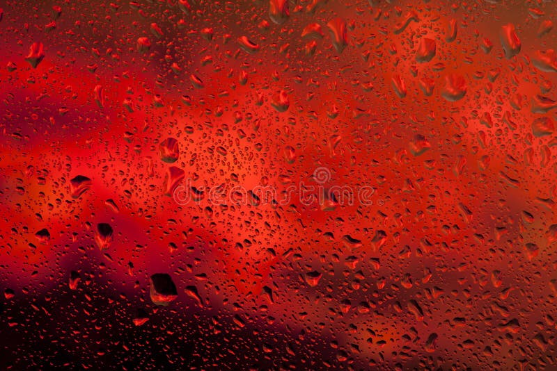 Look at the Bright Red Fire through the Glass Stock Image - Image of ...