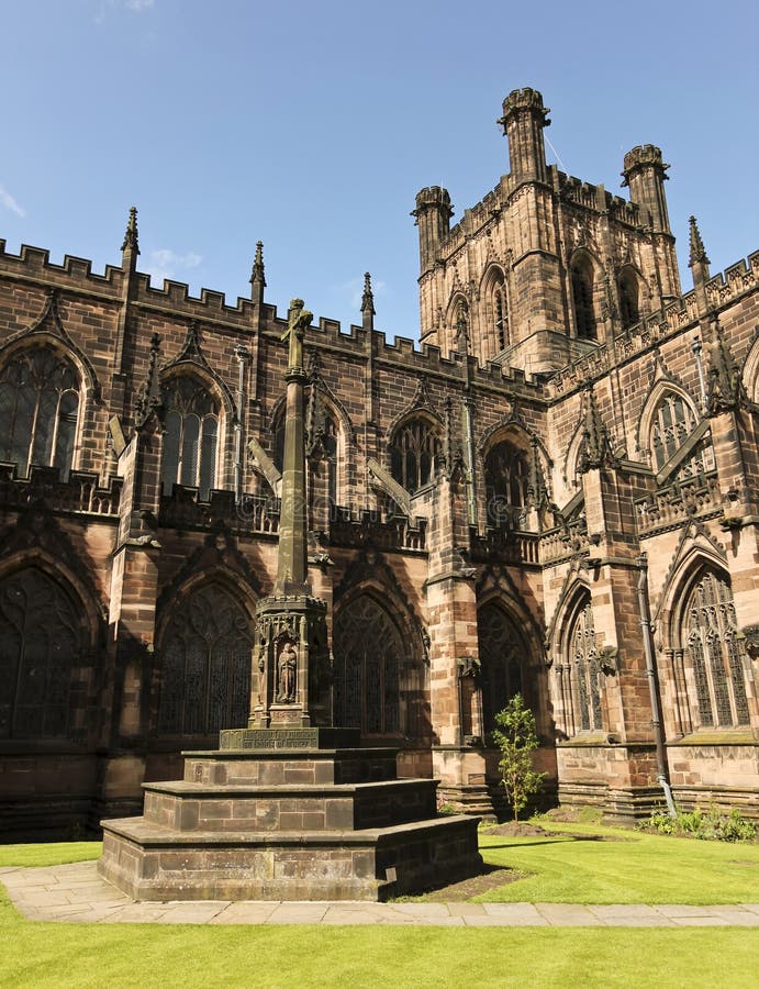 A Look at Chester Cathedral, Cheshire, England Stock Image - Image of ...