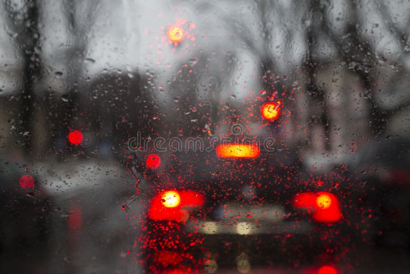 Look at the City through Windscreen Stock Photo - Image of cityscape ...