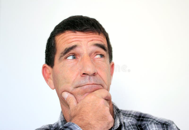 Look doubtful stock photo. Image of wondering, portrait - 17451718