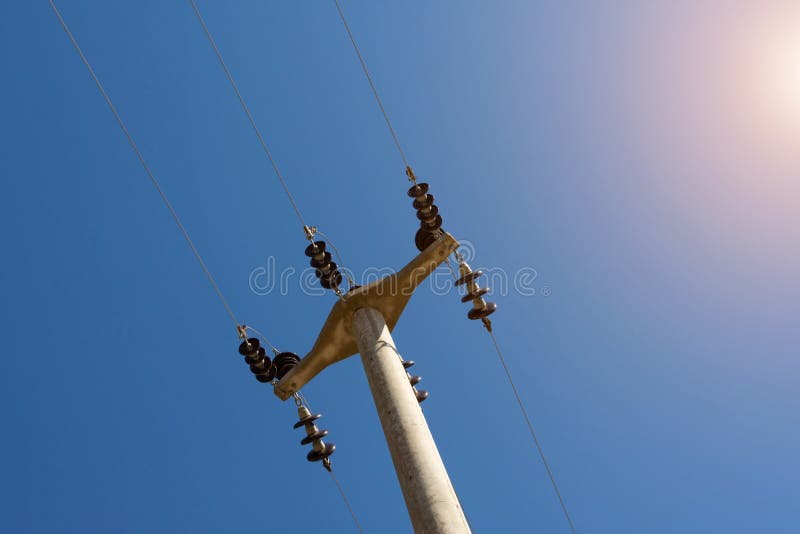 Look at the Electric Wires in the Sky Stock Photo - Image of ...