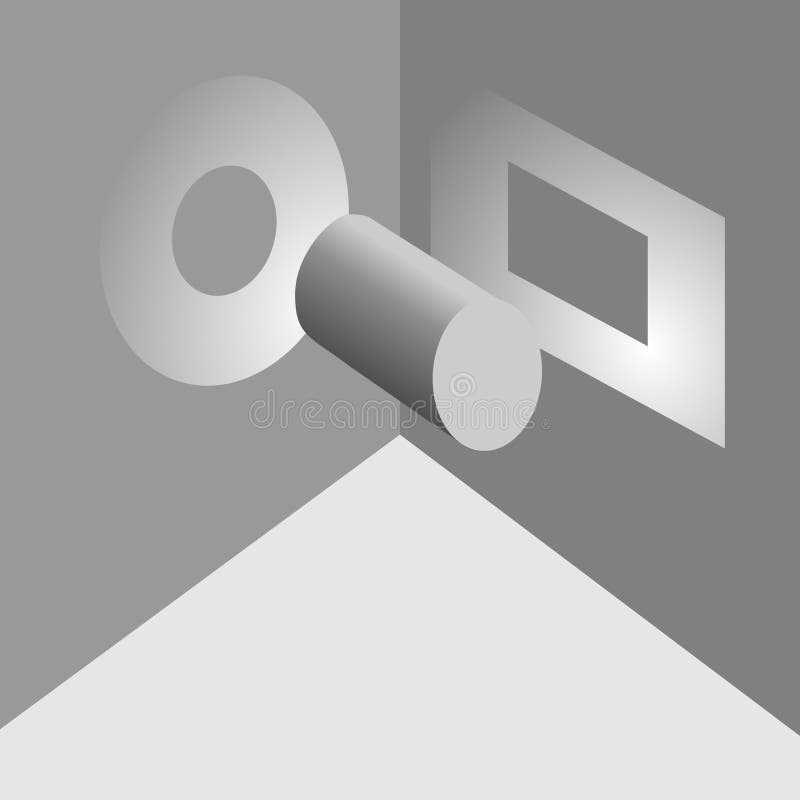 Look at the Figure from Different Perspectives. Stock Vector ...