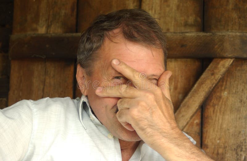 Look through fingers stock photo. Image of jovial, bright - 9630000