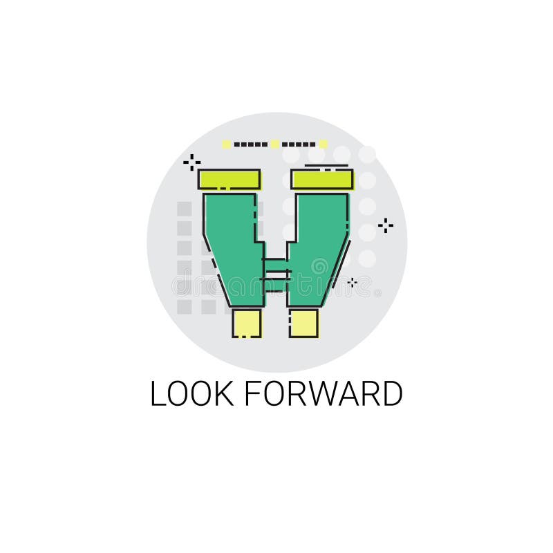 Look Forward. Vision Business Concept Stock Vector - Illustration of ...