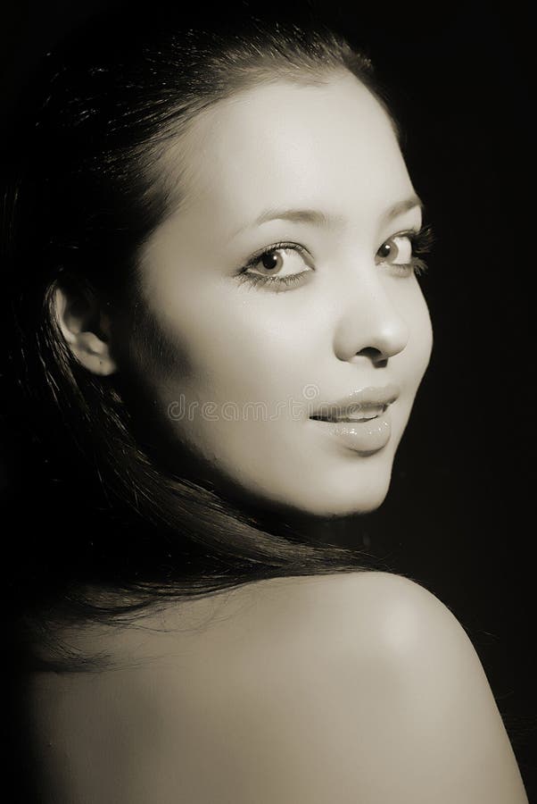 Look girl, close-up stock image. Image of fashion, girl - 2479223