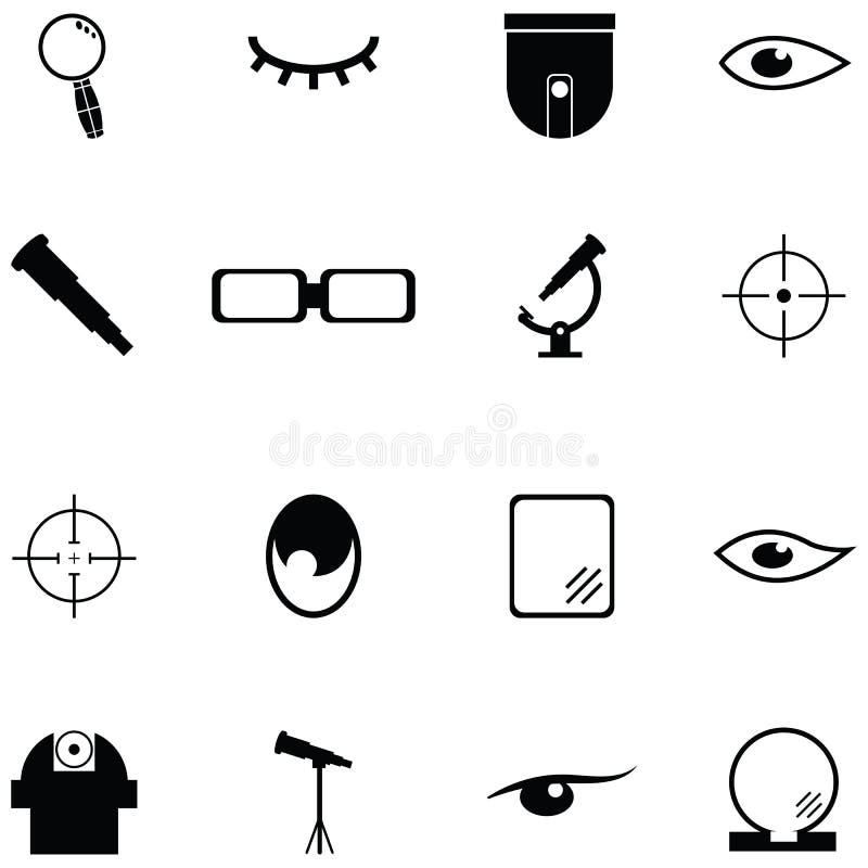 Look Up Icon in Different Style Vector Illustration. Two Colored and ...