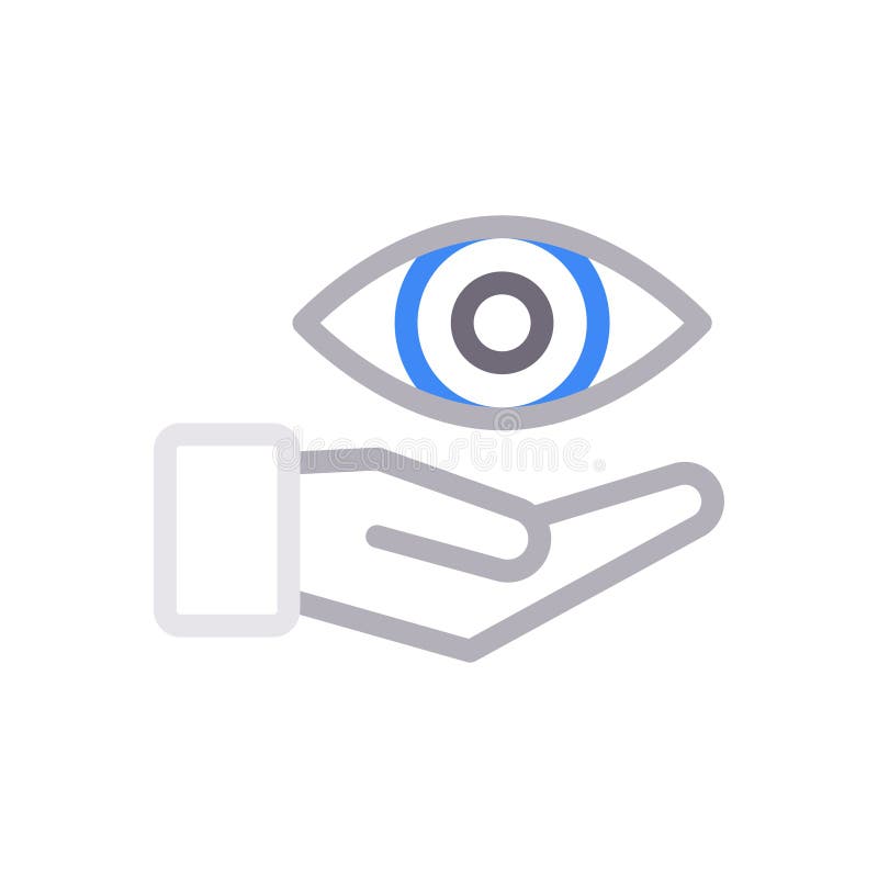 Look Vector Color Line Icon Stock Vector - Illustration of logo, people ...