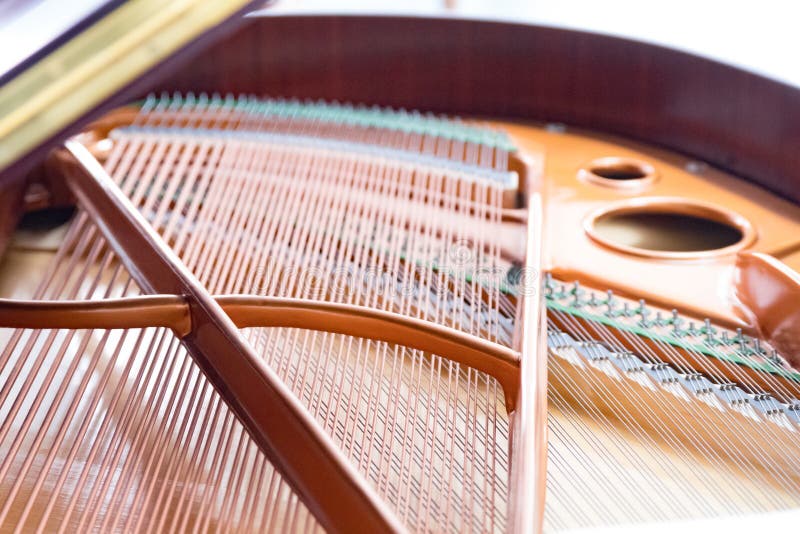A Look at the Inside of a Piano. Stock Image - Image of choir, muscle ...