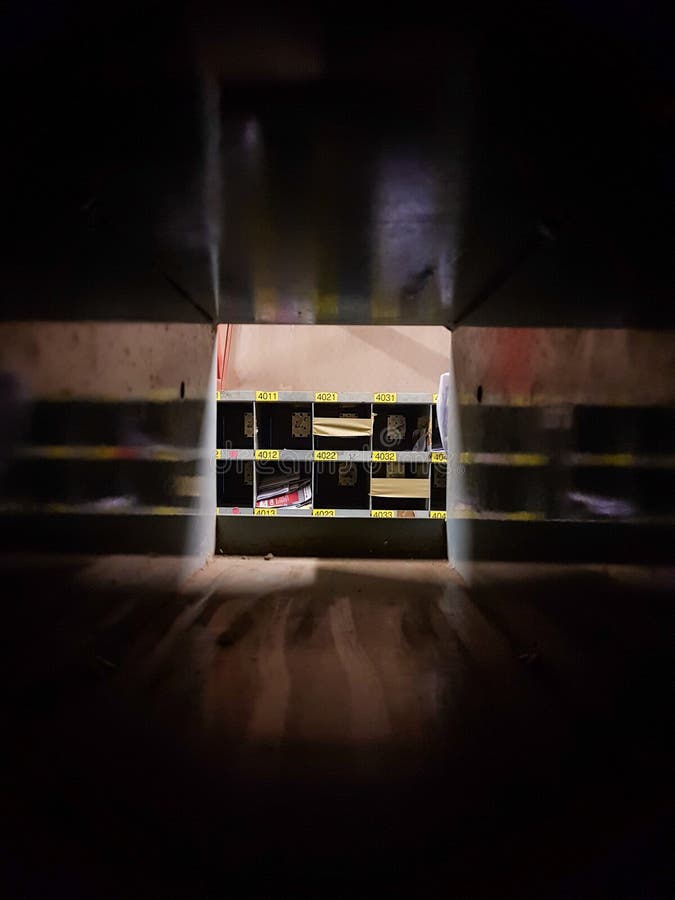 A look inside a postal box stock image. Image of inside - 179230741