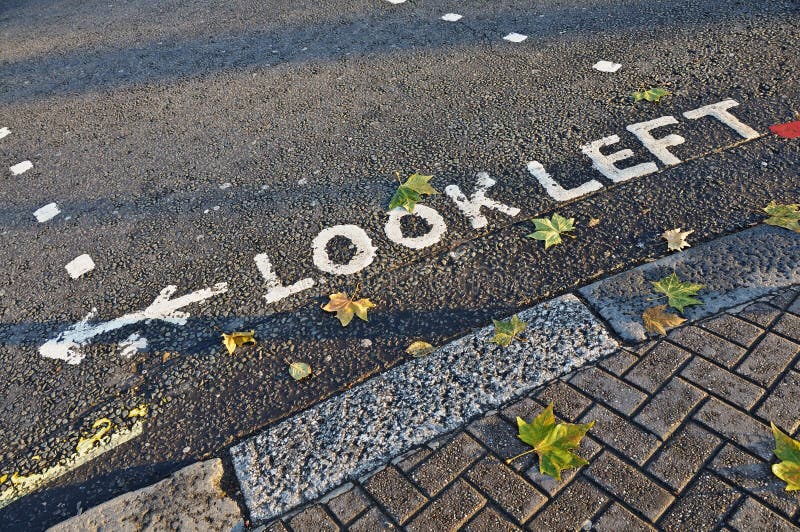 Look left sign stock image. Image of sign, left, asphalt - 95329831
