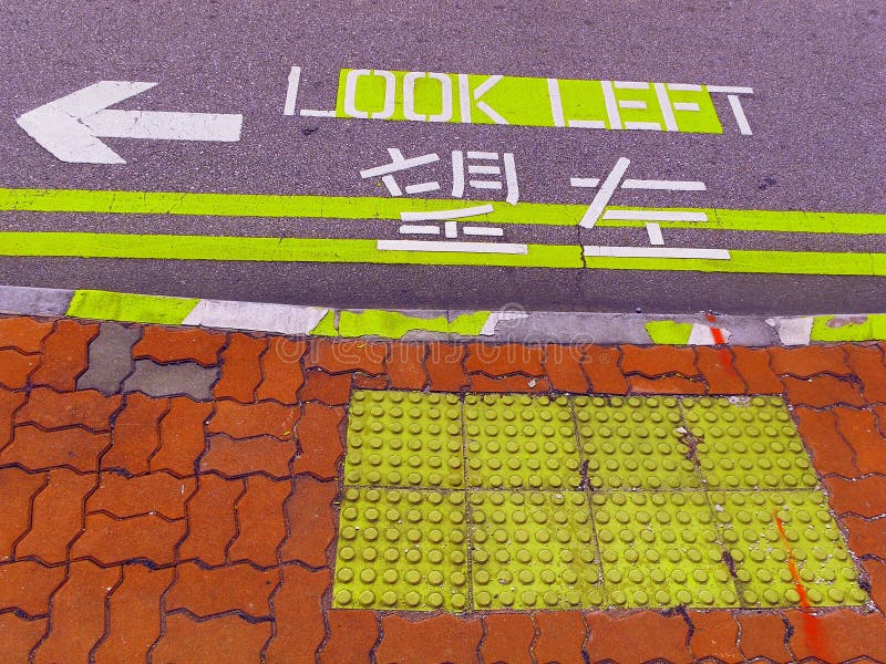 Look left and right stock image. Image of sign, look - 170472351