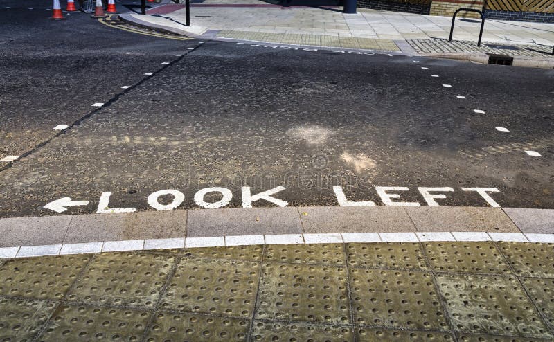 Look Left stock image. Image of british, caution, britain - 26051185