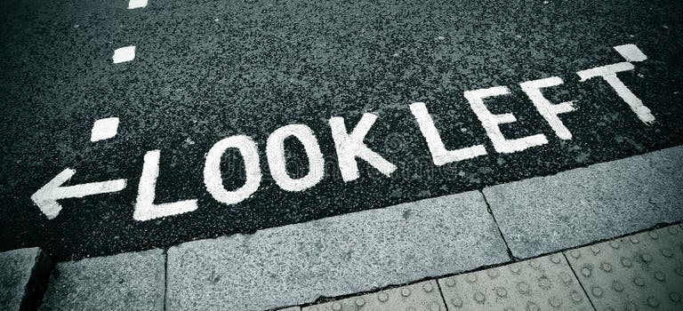 Look left sign stock photo. Image of carefully, pedestrians - 19470286
