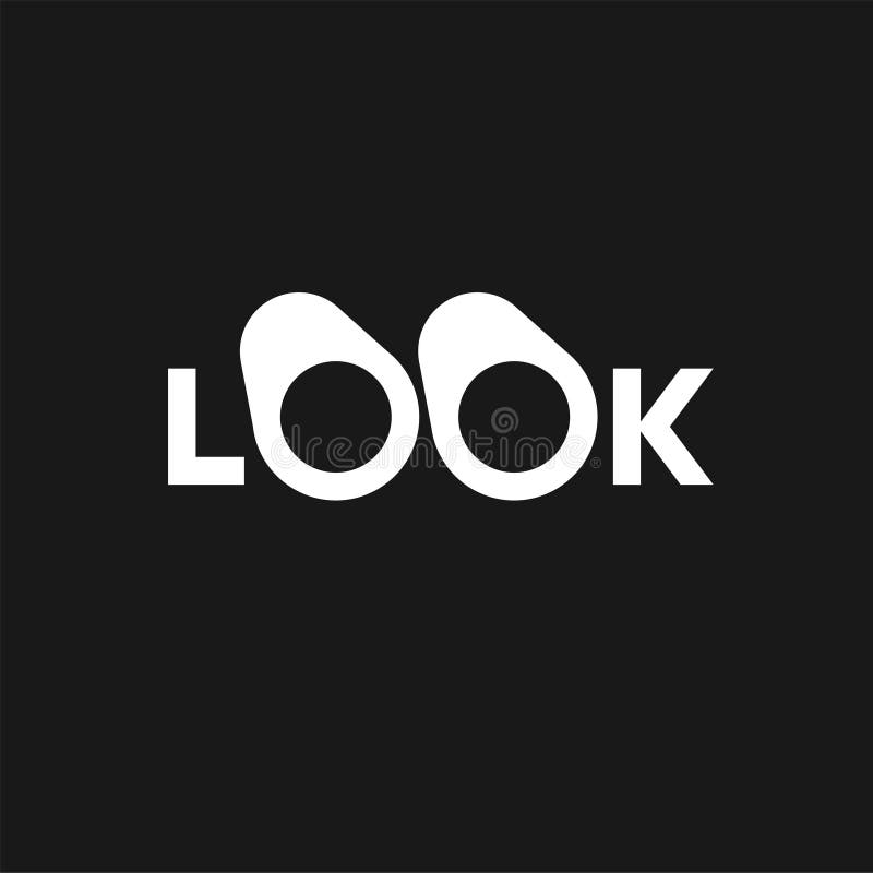 Look Letter Logo Icon Design Stock Vector - Illustration of company ...