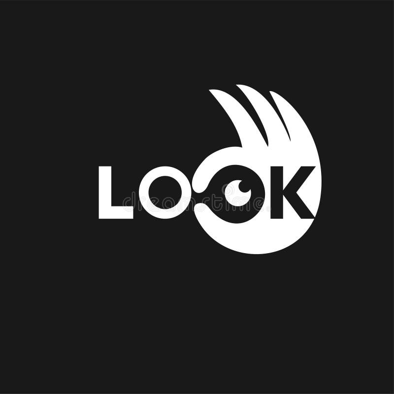 Look Letter Logo Icon Design Stock Illustration - Illustration of ...