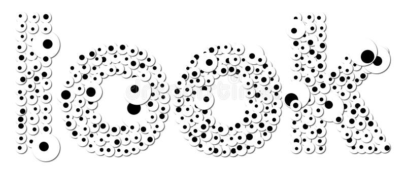Word Look Eyes Stock Illustrations – 242 Word Look Eyes Stock ...