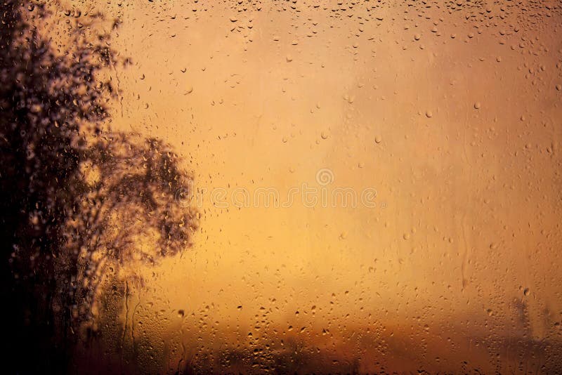 Look at the Misty Dawn through a Window Stock Photo - Image of ...