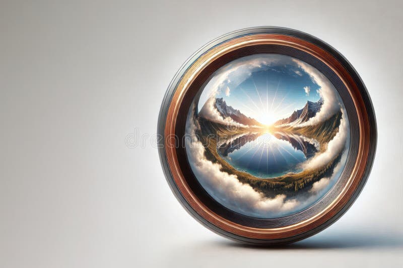 A Look at Nature through the Lens. Space for Text. Stock Photo - Image ...