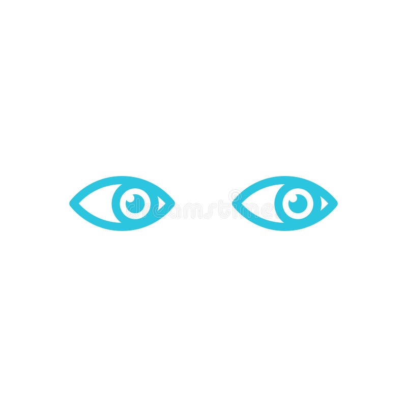 The Look, Open Eyes Vision Icon. Look in the Future Stock Vector ...