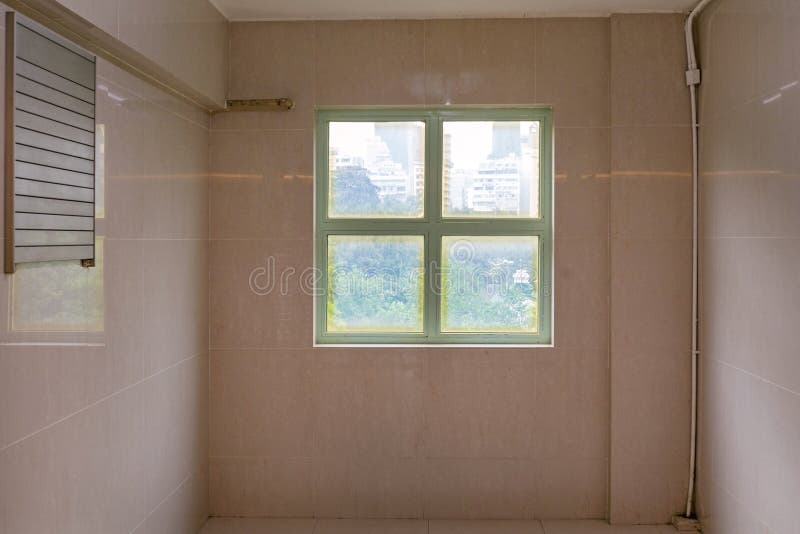 One Square Window stock image. Image of empty, asia - 161119959