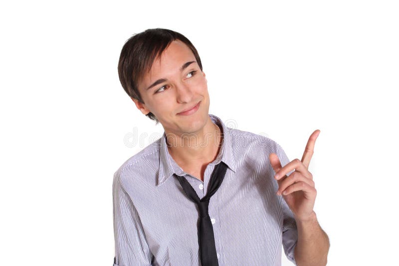 Look over there stock photo. Image of human, shirt, gesture - 9655222
