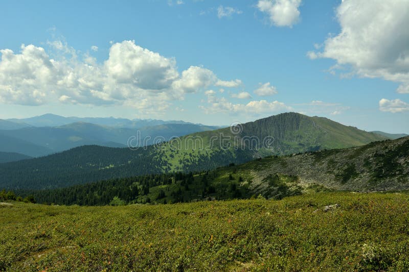 Gently Sloping Shore of a High-mountain Alpine Lake Tovel, Descending ...