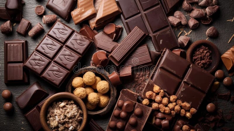 A Look at Raw Materials and Products for the Best Chocolate, Generative ...