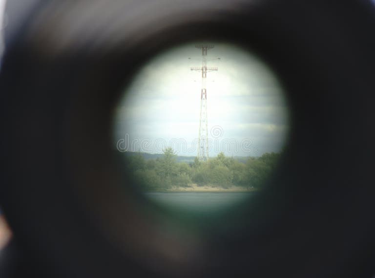 Look at the Real Scope Sight View Stock Image - Image of aiming, look ...