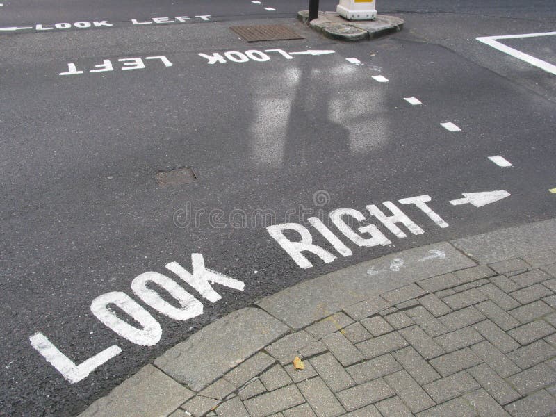 Look Right stock image. Image of street, pedestrians - 13413287