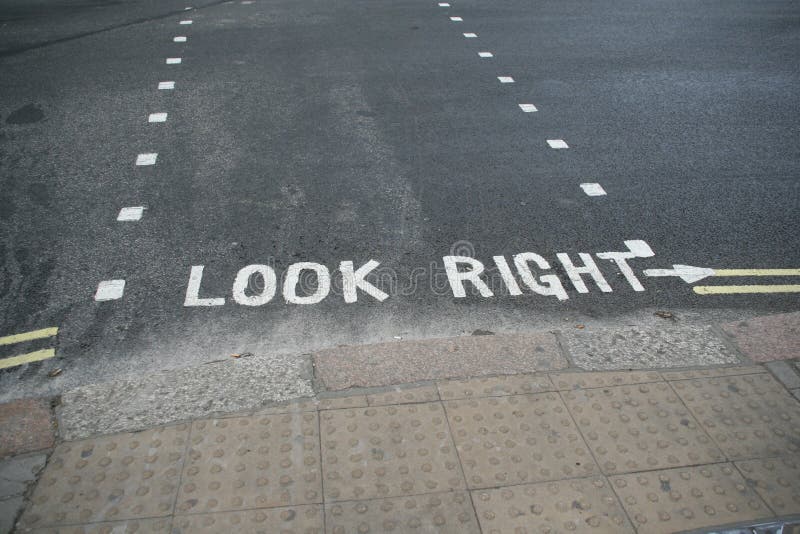 Look Right stock image. Image of token, right, pedestrian - 326839