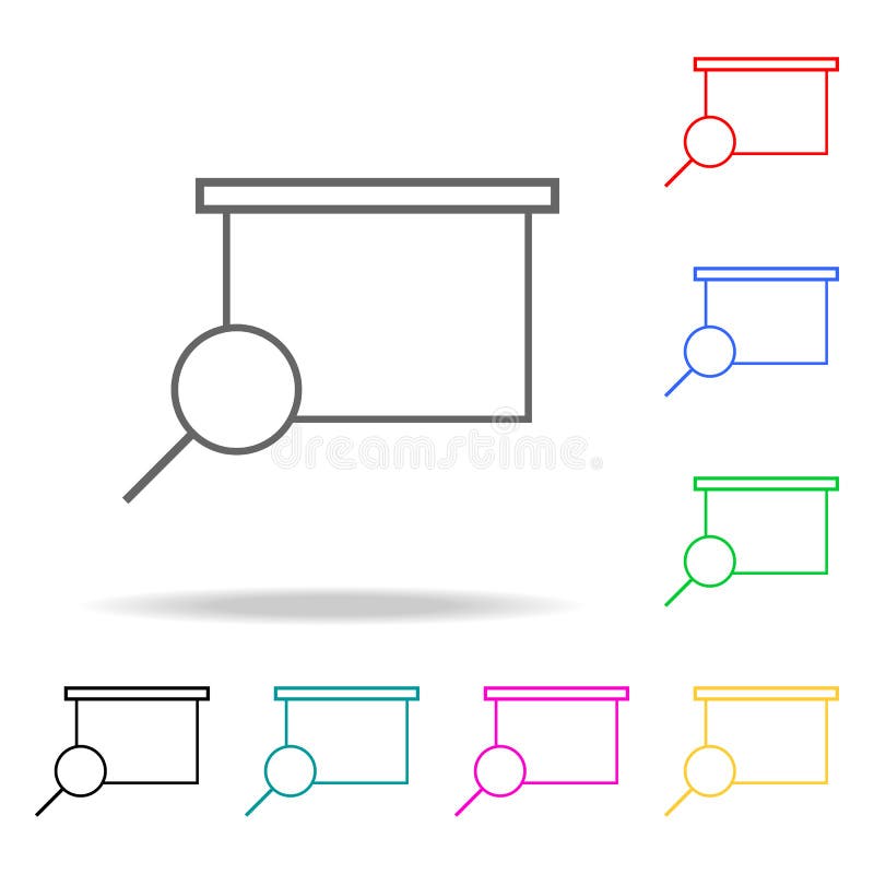 Look Screen Colored Icons. Element of Sewing Multi Colored Icon for ...