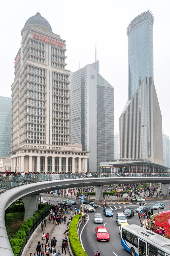 Look at the Shanghai Building Editorial Stock Image - Image of building ...